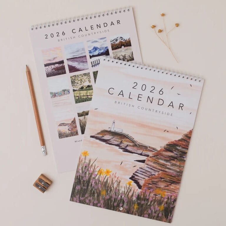 2026 Illustrated A4 British Countryside Calendar by Joy Jen Studio ...